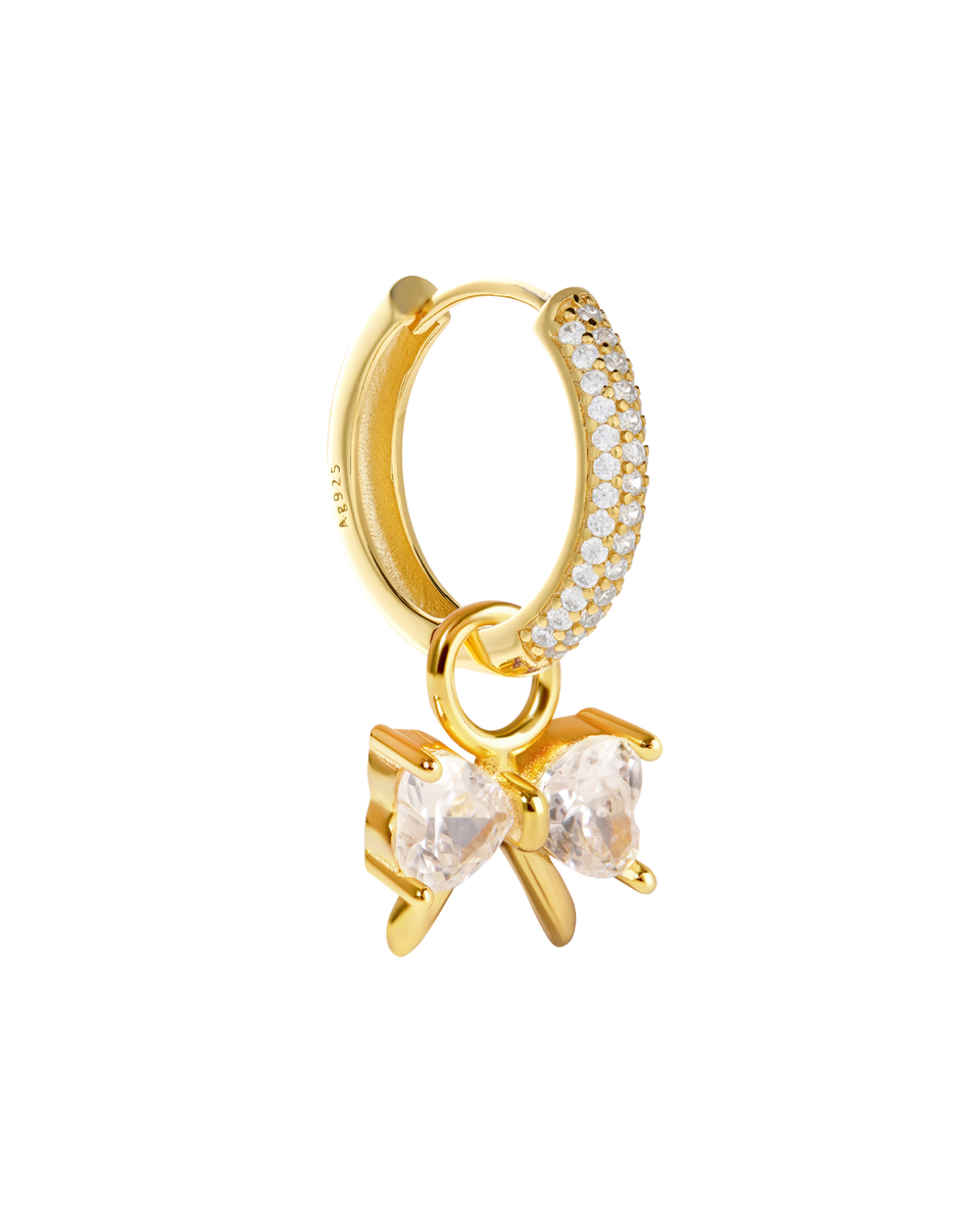 COQUETTE CRYSTAL LARGE PAVÉ | HOOP EARRINGS & CHARMS – In Bloom Collection
